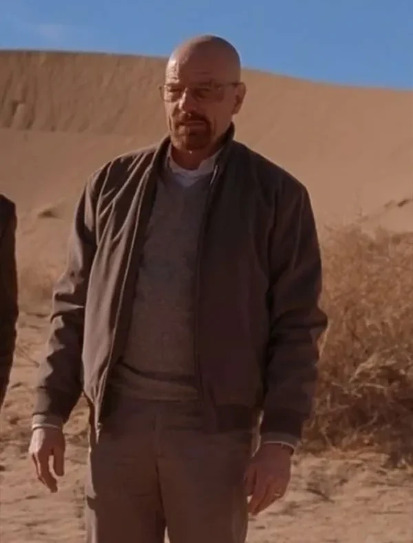 Walter White Breaking Bad S05 Bomber Jacket For Sale - Black Leather ...