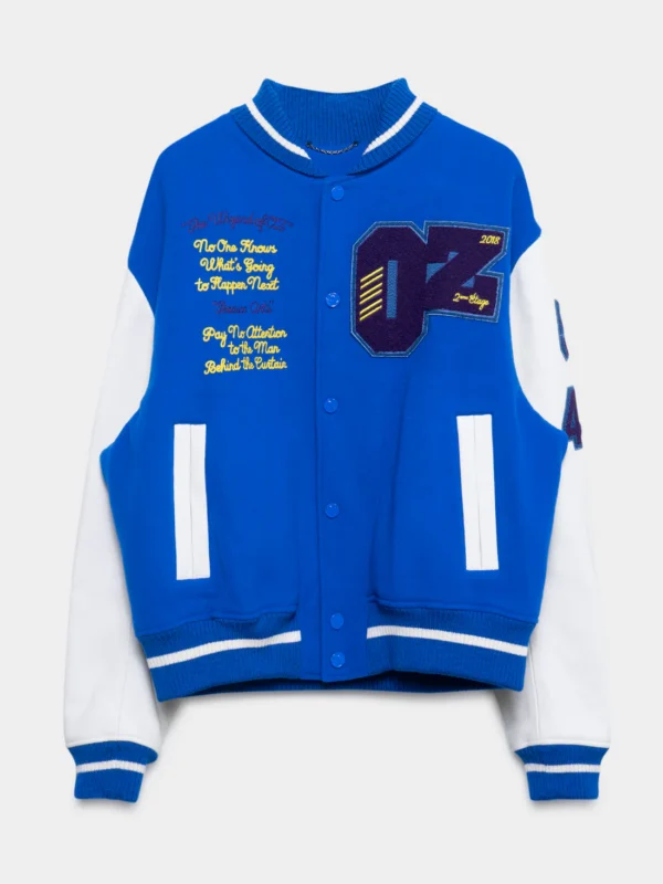 Shop Louis Vuitton Wizard of Oz Varsity Jacket - Black Leather Jacket Era