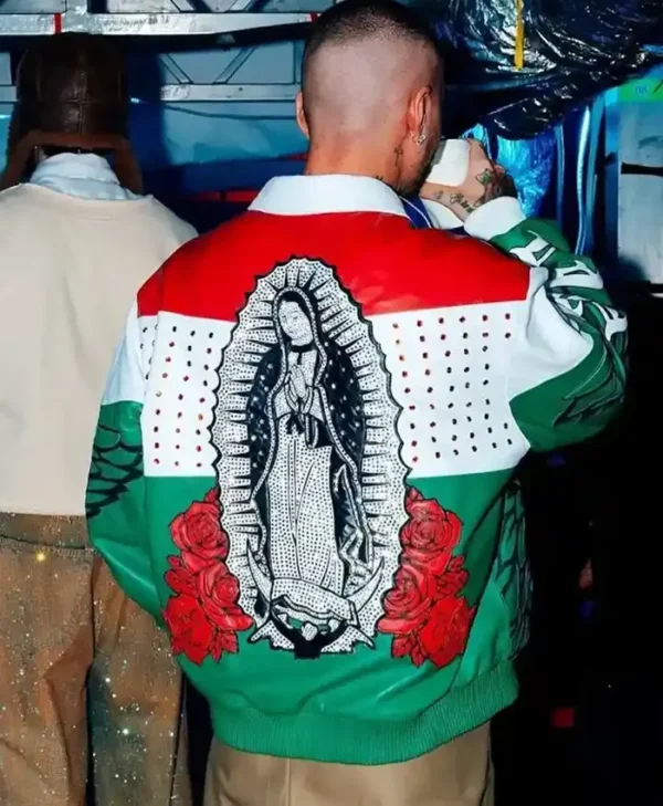 J Balvin Mexico Bomber Jacket back