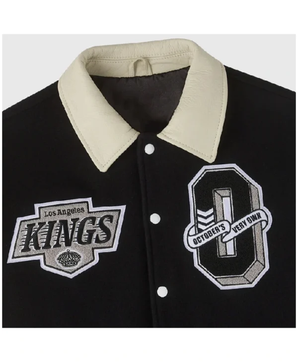 LA OVO Kings Black and Beige 2026 Varsity Jacket