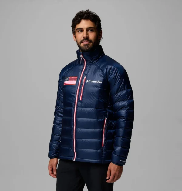 Men’s USA 2026 Down Puffer Jacket Navy Winter Olympic Team