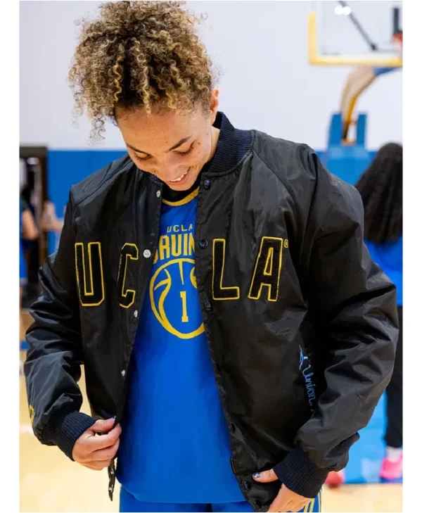 Union LA x Air Jordan 1 UCLA Bruins Black Satin Jacket